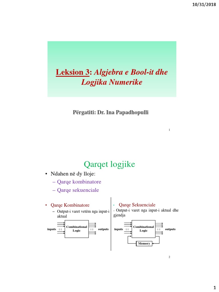 Leksion3 (Qarqet Sekuenciale) | PDF