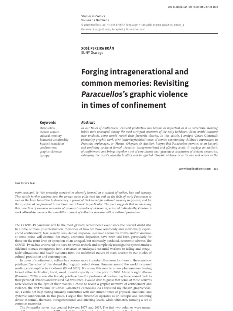 PEREIRA BOAN, XOSE - Revisiting Paracuellos | PDF | Francoist Spain ...