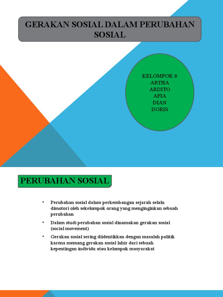 Gerakan Sosial dan Perubahan Sosial | PDF | Karier & Perkembangan | Politik