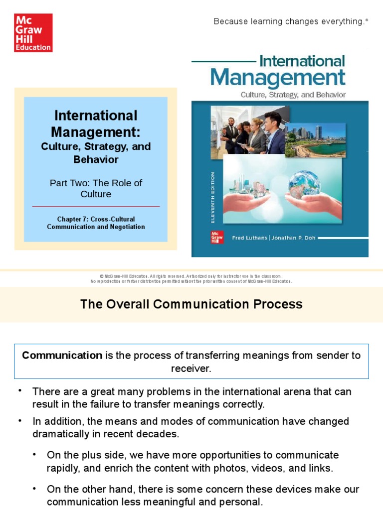 Chapter 5 Cross Culture Communication and Negotiation | PDF ...