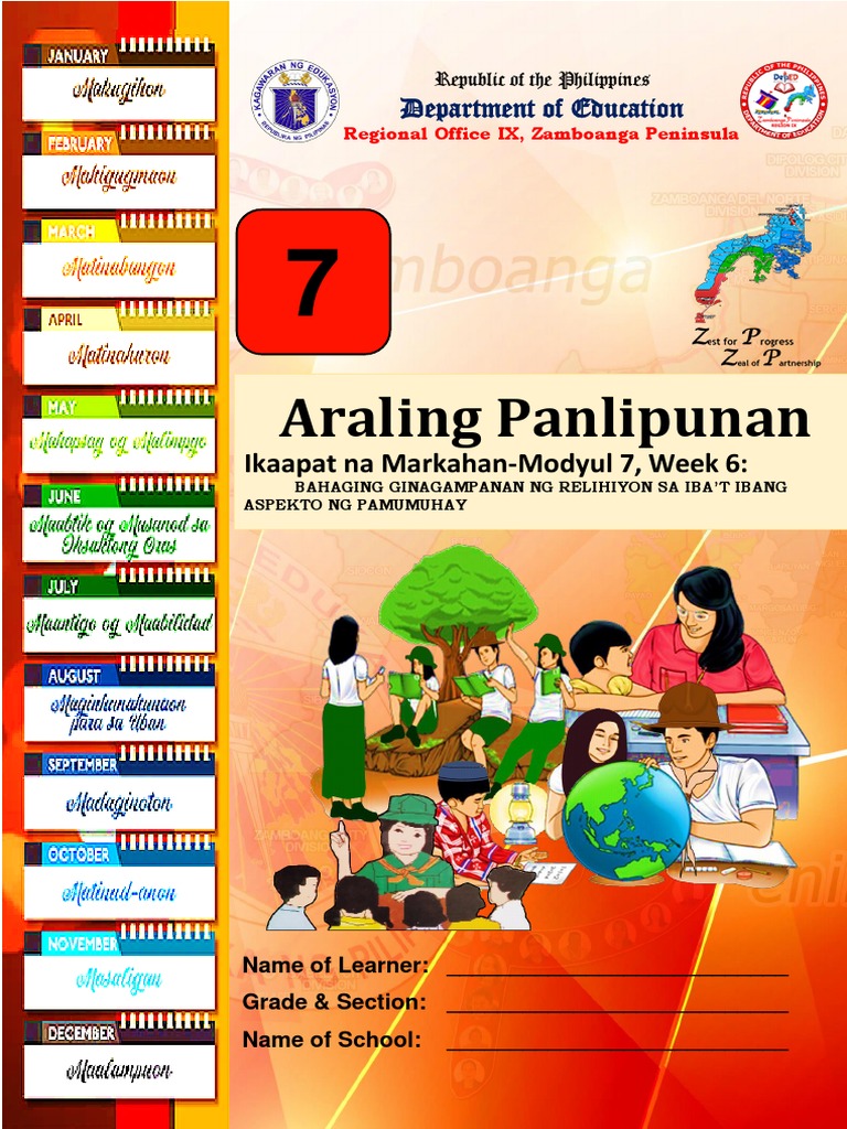 Araling Panlipunan: Ikaapat Na Markahan-Modyul 7, Week 6 | PDF