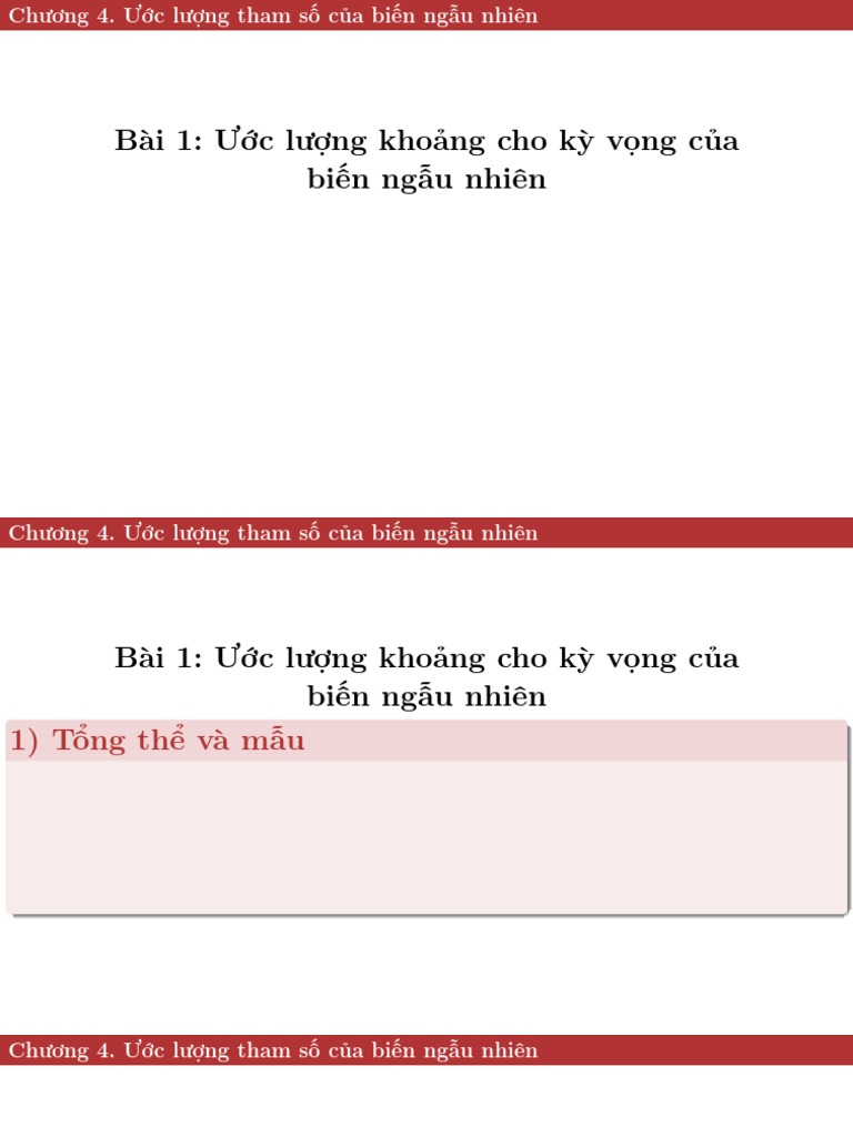 Bai Giang XSTK Chuong 4 - 2022-2023 | PDF