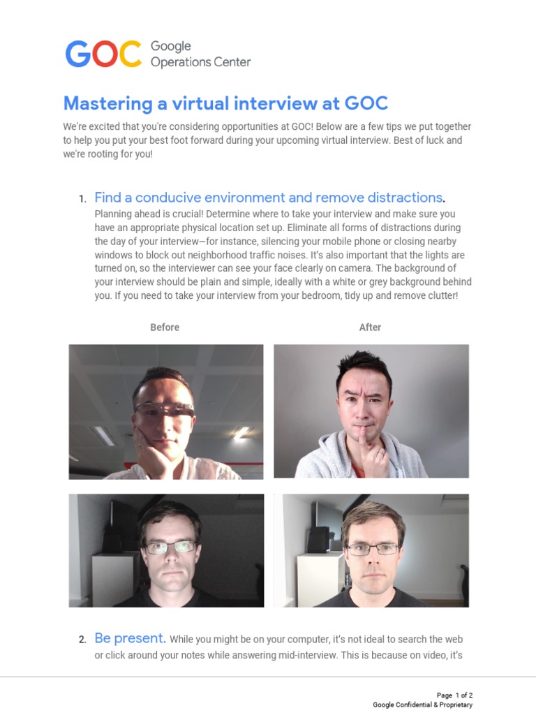 Mastering A GOC Interview | PDF | Communication | Computing