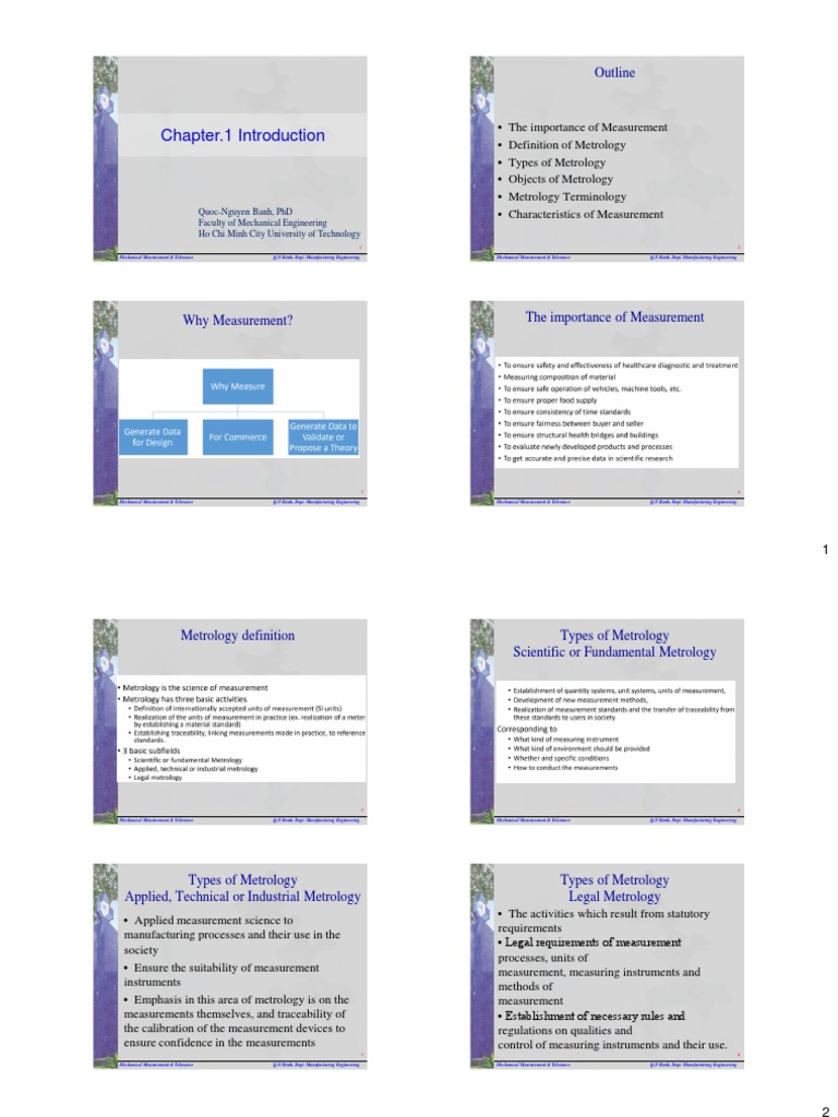 Chapter 1. Introduction | PDF | Metrology | Measurement