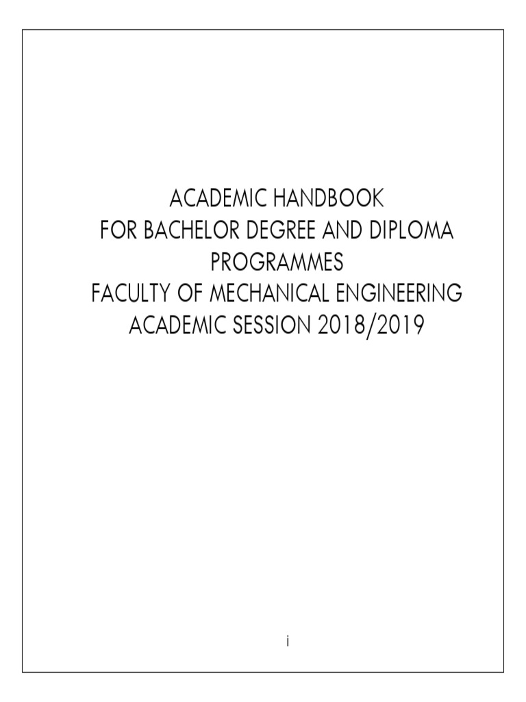 Buku Panduan Akademik FKM 2018 2019 | PDF | Engineering | Mechanical Engineering