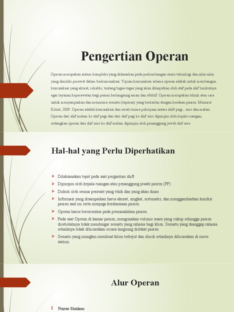Pengertian dan Proses Operan Keperawatan | PDF | Sains & Matematika