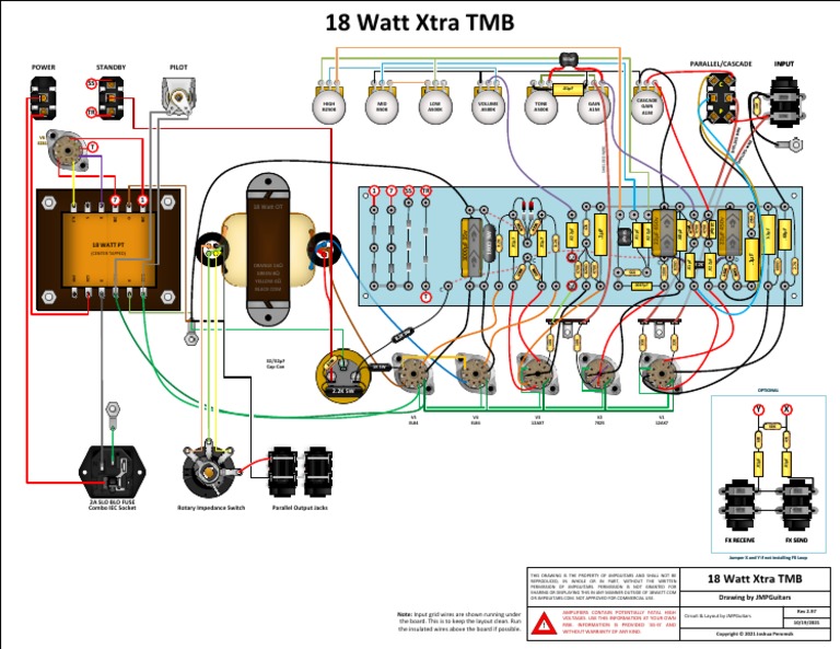 JMPGuitars 18W Xtra TMB Layout | PDF | Manufactured Goods | Electrical ...