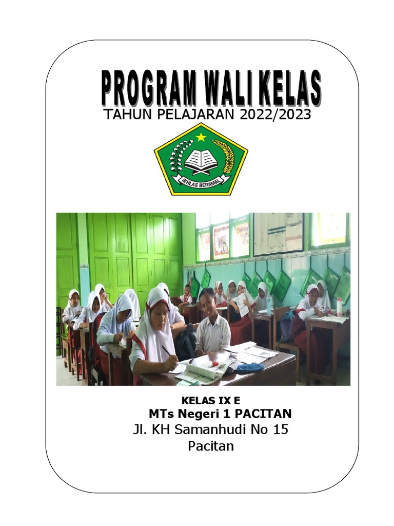 Program Kerja Wali Kelas | PDF