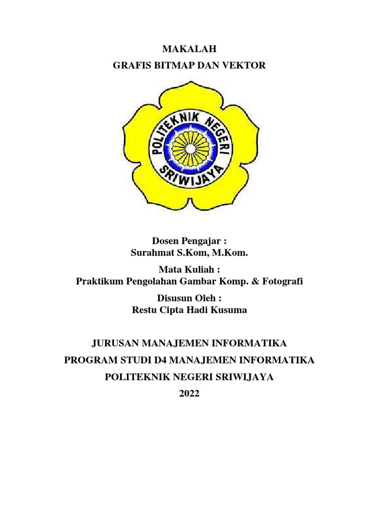Makalah Grafis Bitmap Dan Vektor | PDF