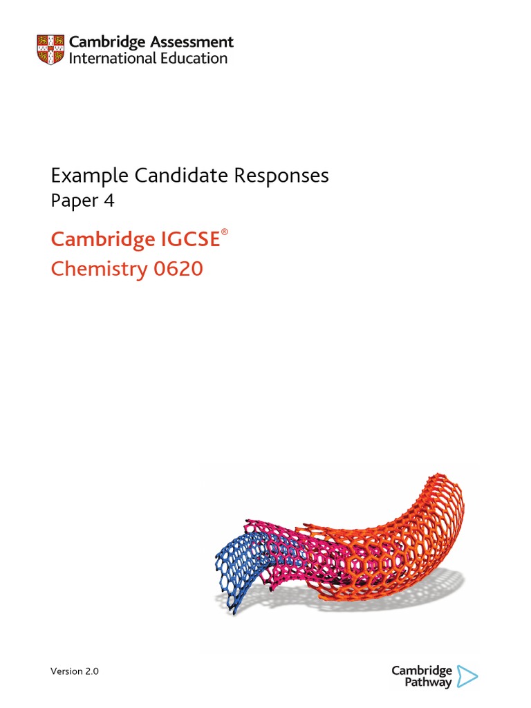 0620 Example Candidate Responses Paper 4 | PDF | Isotope | Atoms