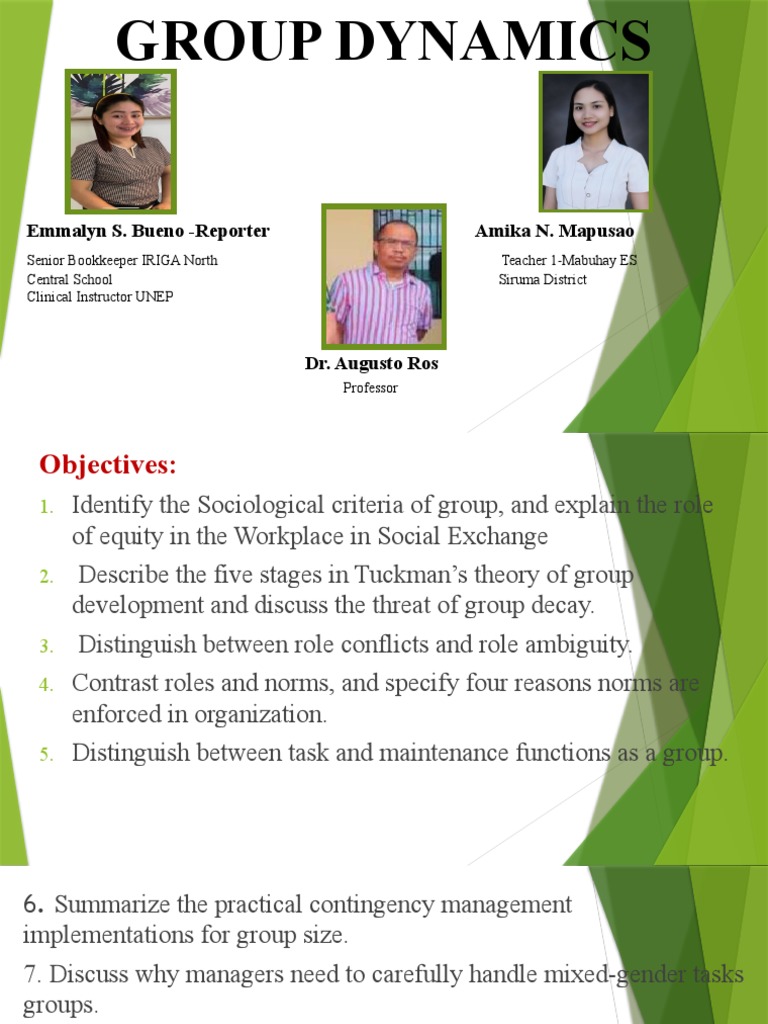 Chapter 10 Group Dynamics | PDF | Psychological Concepts | Group Processes