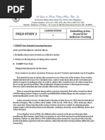 Field Study 2 Learning Episode 2 | PDF | Teachers | Action Research