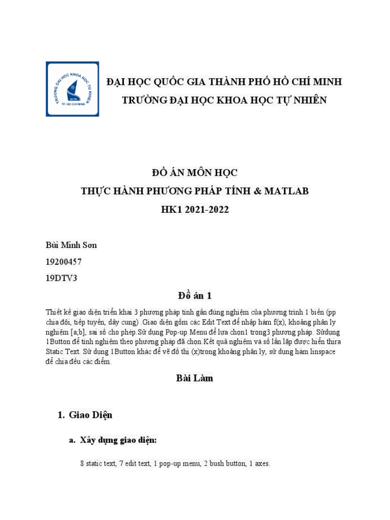 Matlab CK Doan1 | PDF