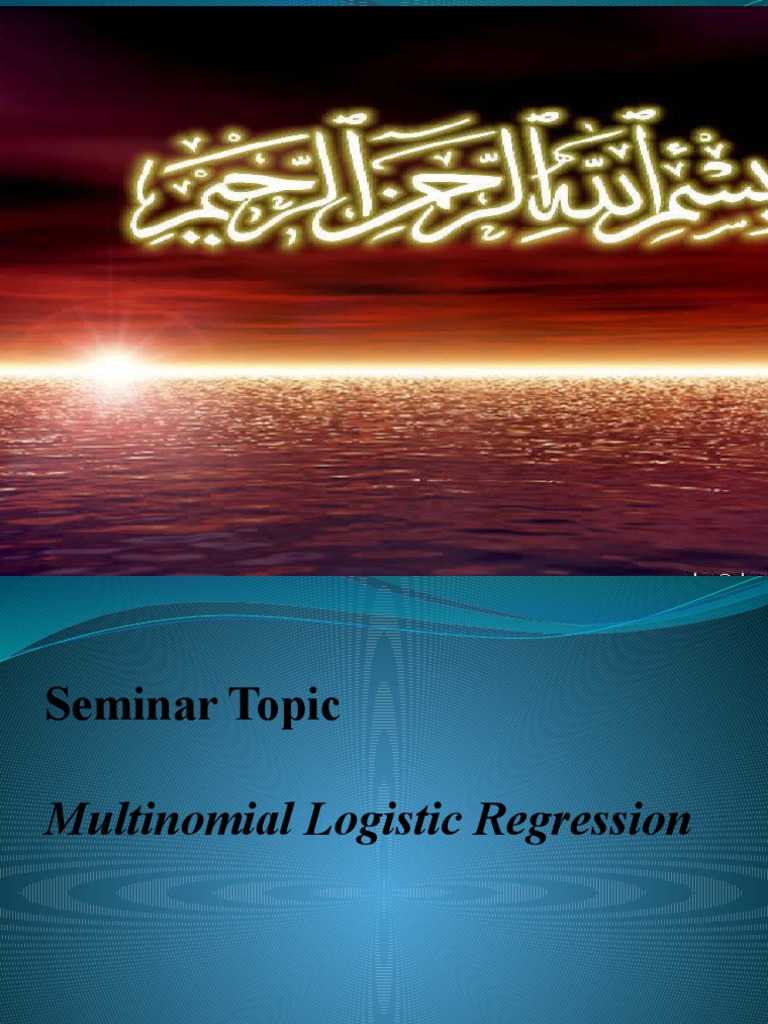 Multinomial Logistic Regression-2 | PDF | Logistic Regression ...