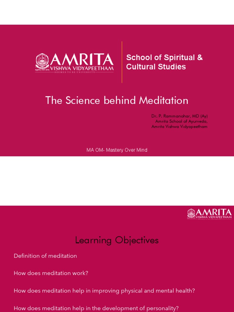 02-Science Behind Meditation | PDF | Meditation | Sleep