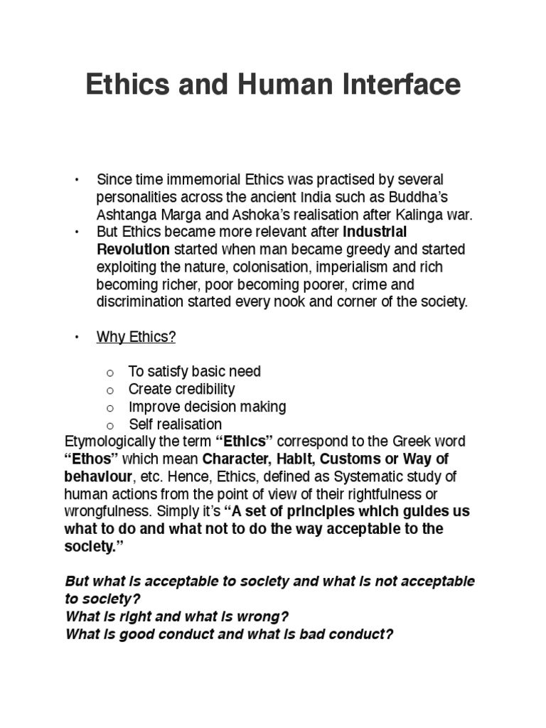 Ethics First Module | PDF | Morality | Attitude (Psychology)