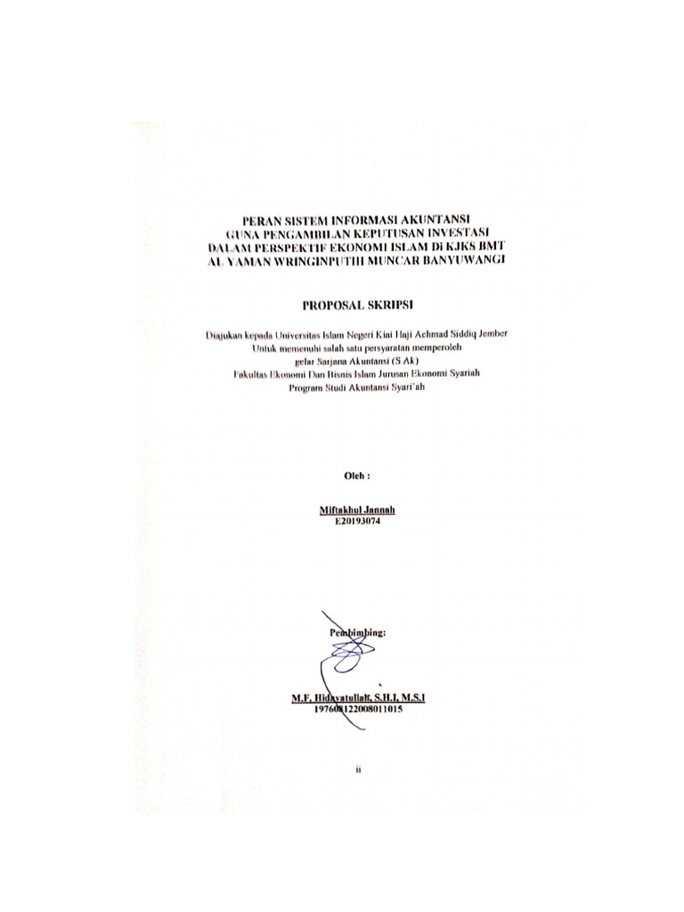 Berkas Proposal | PDF