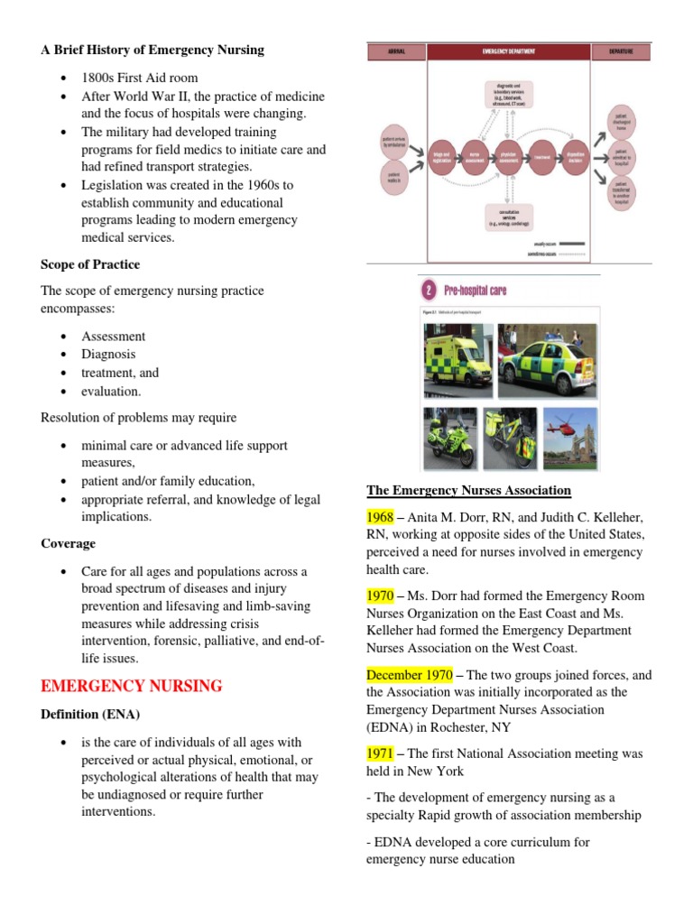 Emergency Nursing 118 LEC | PDF | Emergency Department | Nursing