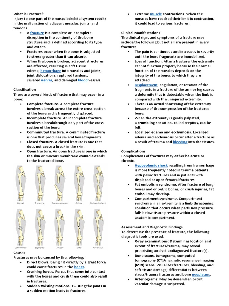 Ortho Ward Notes | PDF | Bone | Pain