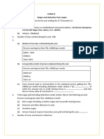 Form - XXIV Half Yearly Return Under Contract Labour R A Act | PDF ...