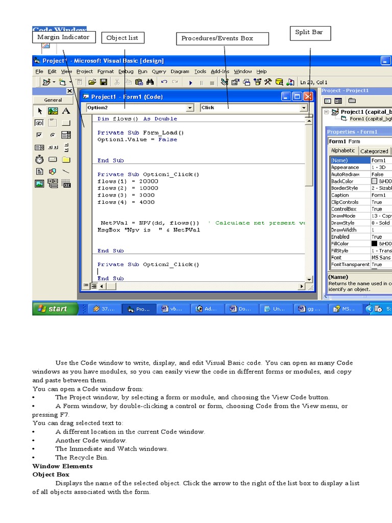 Vbnotes 1 | PDF | String (Computer Science) | Subroutine