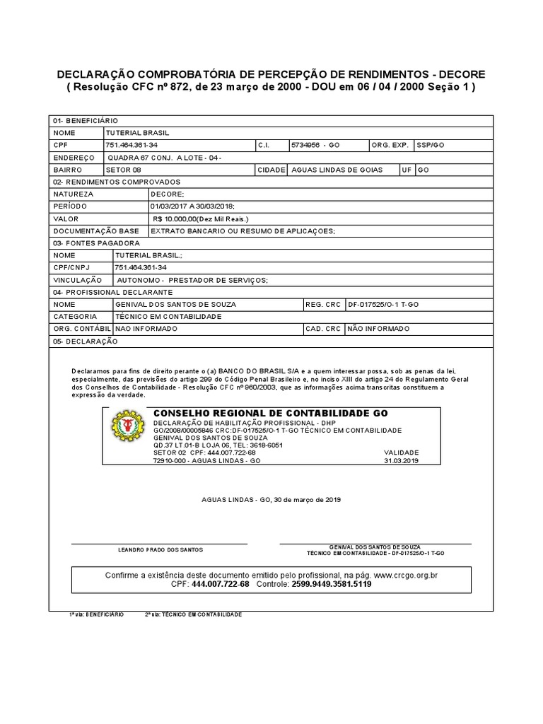 Decore - Word | PDF | Contabilidade | Business