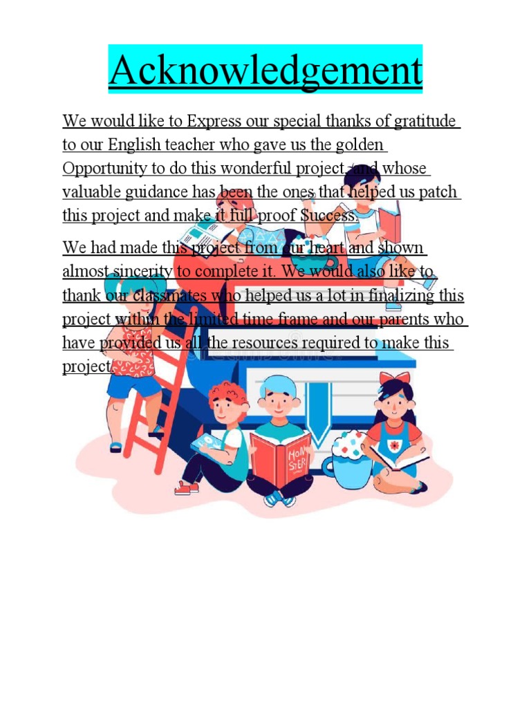 Acknowledgement | PDF