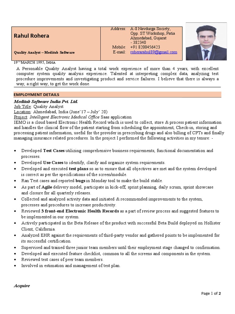 Rahul Resume Sept 2021 | PDF | Ios | Software As A Service