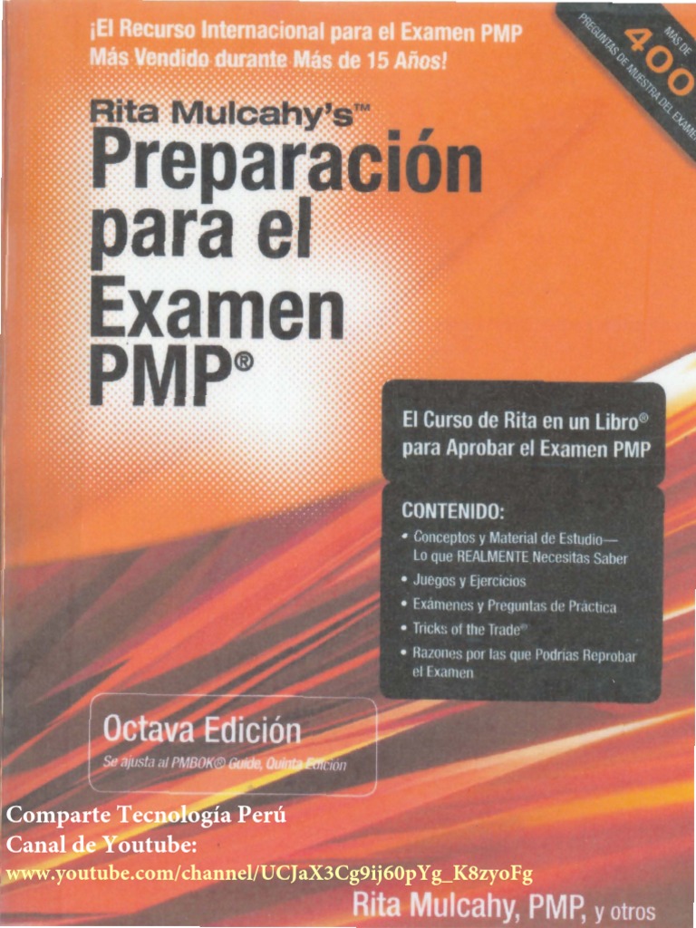 Libro PMP Prep 8va Edicion ESPAÑOL - Rita Mulcahy | PDF