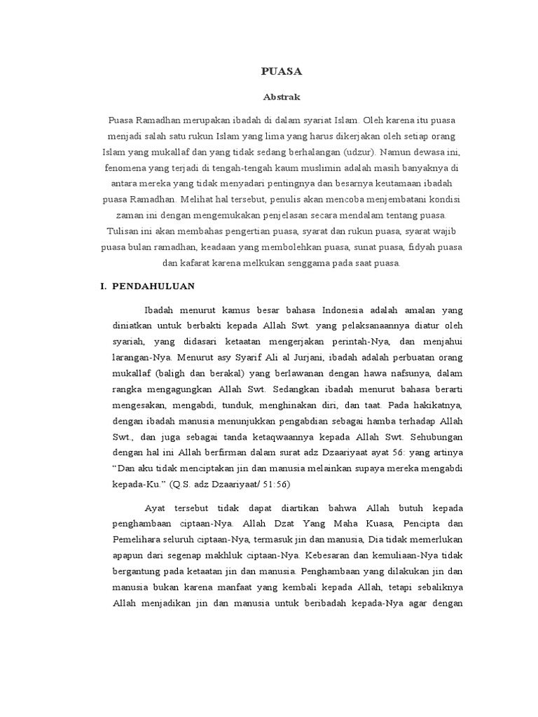 Bab Puasa | PDF