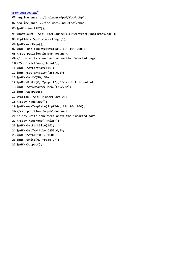 How To Edit Existing Pdf Using Fpdf Library In Php Pdf 8754
