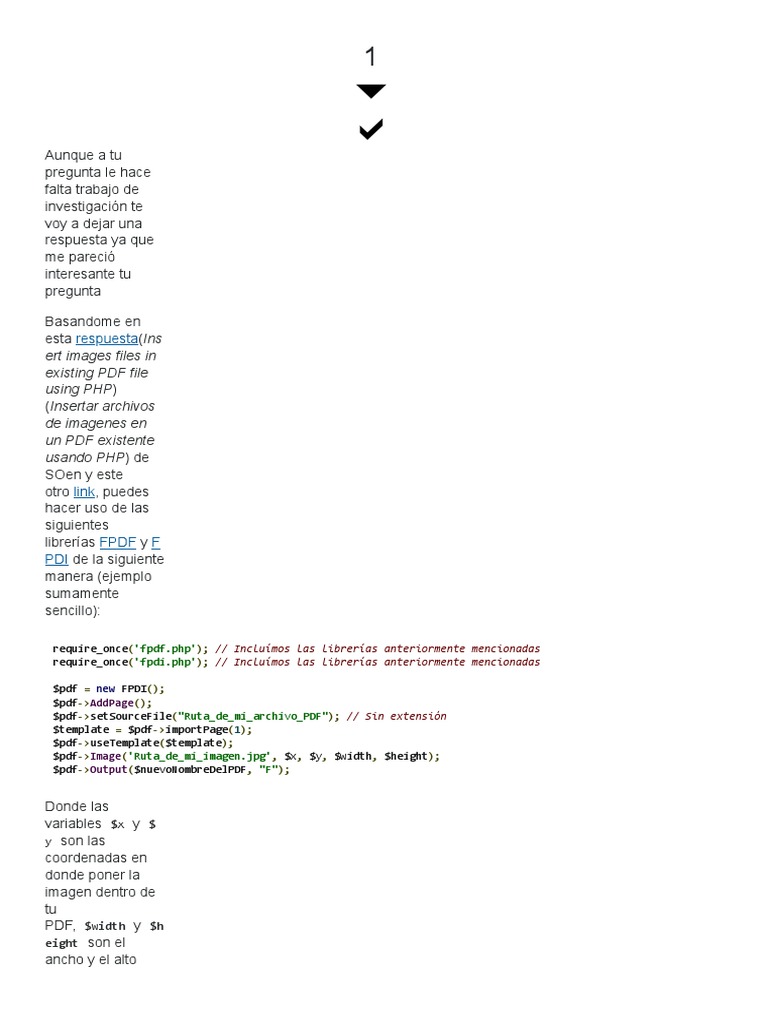 Agregar Una Imagen En Un Archivo Pdf Existente Con Php Stack Overflow