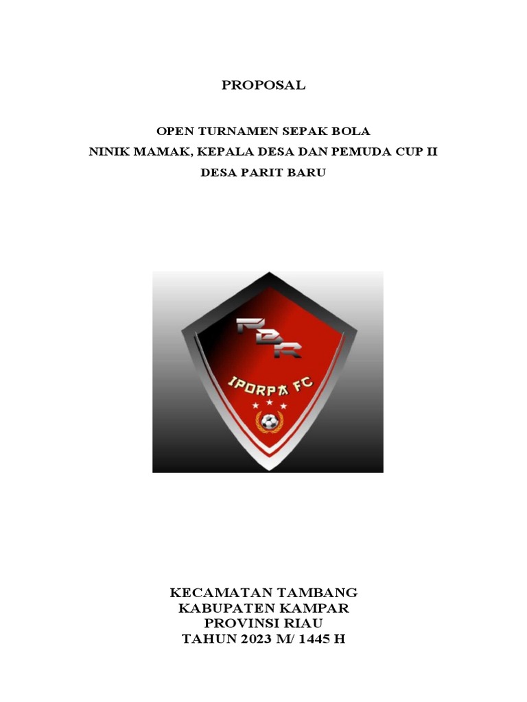 Proposal Bola Parit Baru | PDF
