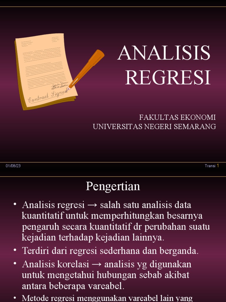 Analisis Regresi | PDF