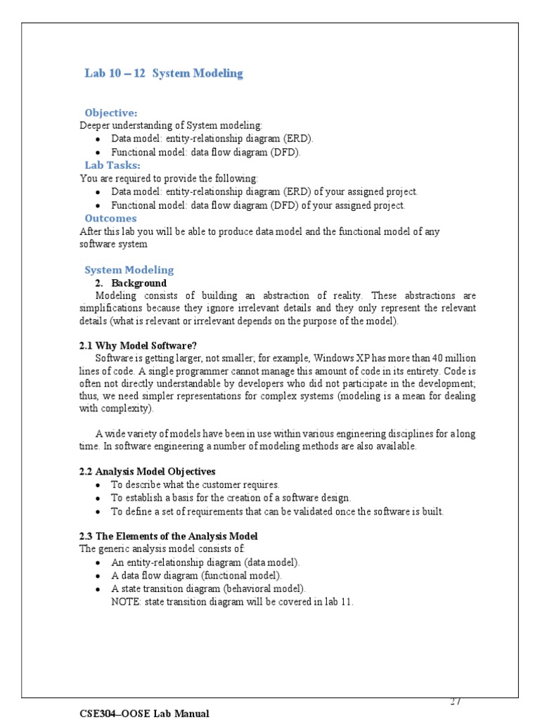 Lab 10 | PDF | Conceptual Model | Data Model