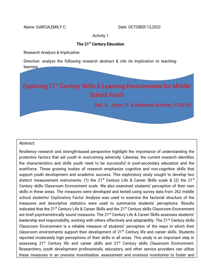 Enhancing 21st Century Skills in Education | PDF | Teaching Method ...