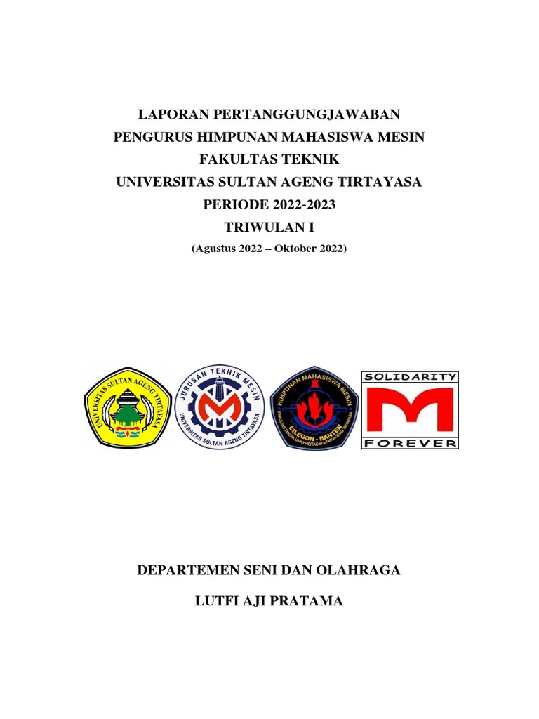 Format LPJ Triwulan 1 (Ags-Okt 2022) Revisi 1. | PDF