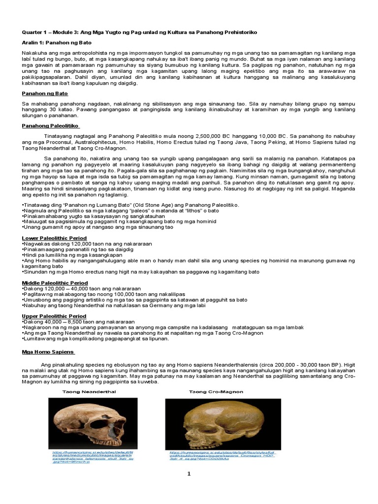 Quarter 1 Module 3 1 | PDF