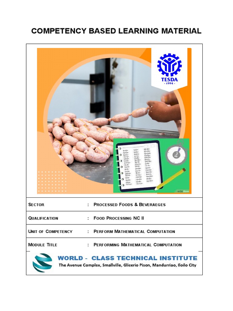 Competency Based Learning Material: S: P F & B Q: F P NC Ii U C: P M C M T: P M C | PDF | Ph ...