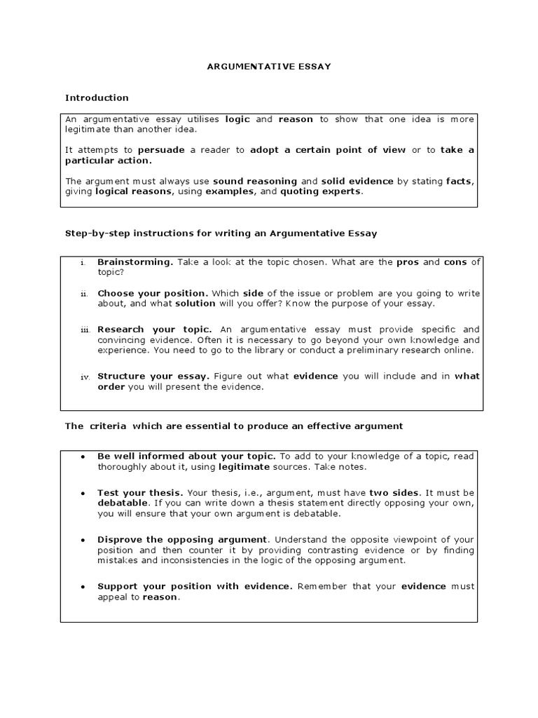 Introduction To Argumentative Writing-4 | PDF | Essays | Argument
