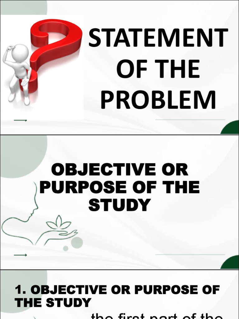Statement of The Problem Scope and Delimitation | Download Free PDF ...