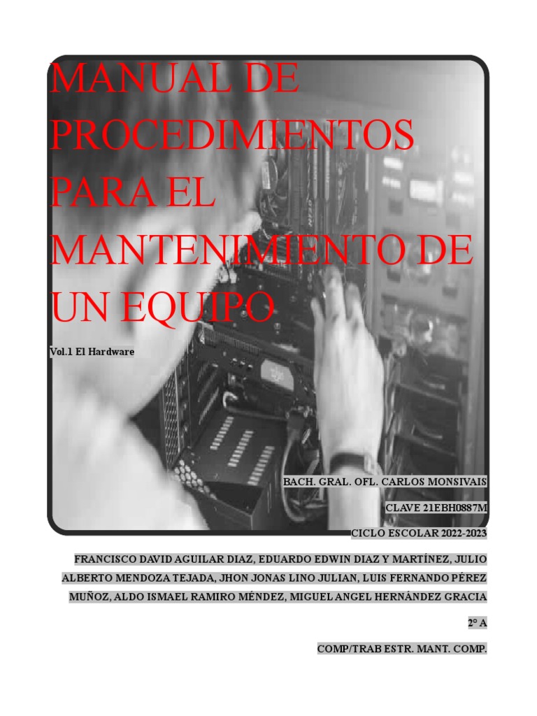 Mantenimiento Básico de Hardware PC | PDF | Almacenamiento de datos de la computadora | Unidad ...