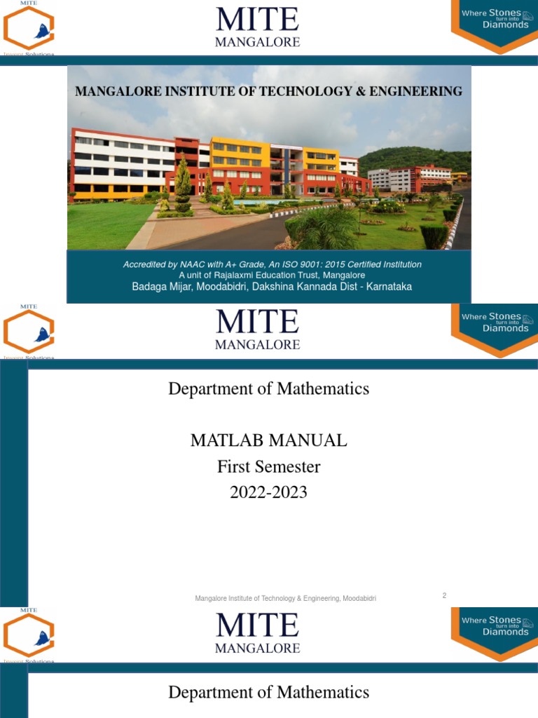 22MAT11 | PDF | Matrix (Mathematics) | Trigonometric Functions