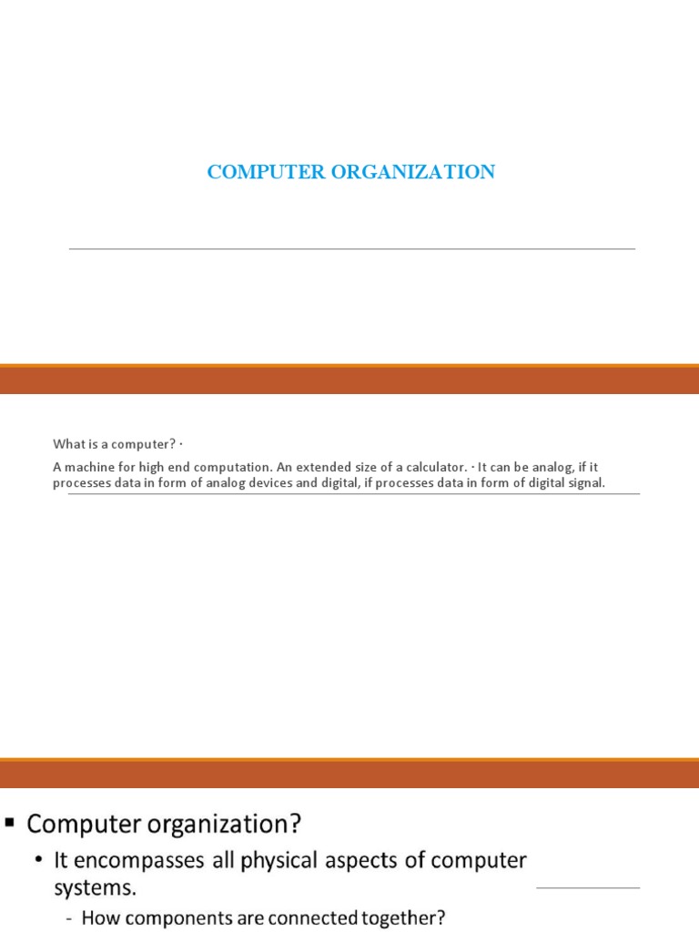 CO Unit 1 | Download Free PDF | Computer Data Storage | Central Processing Unit