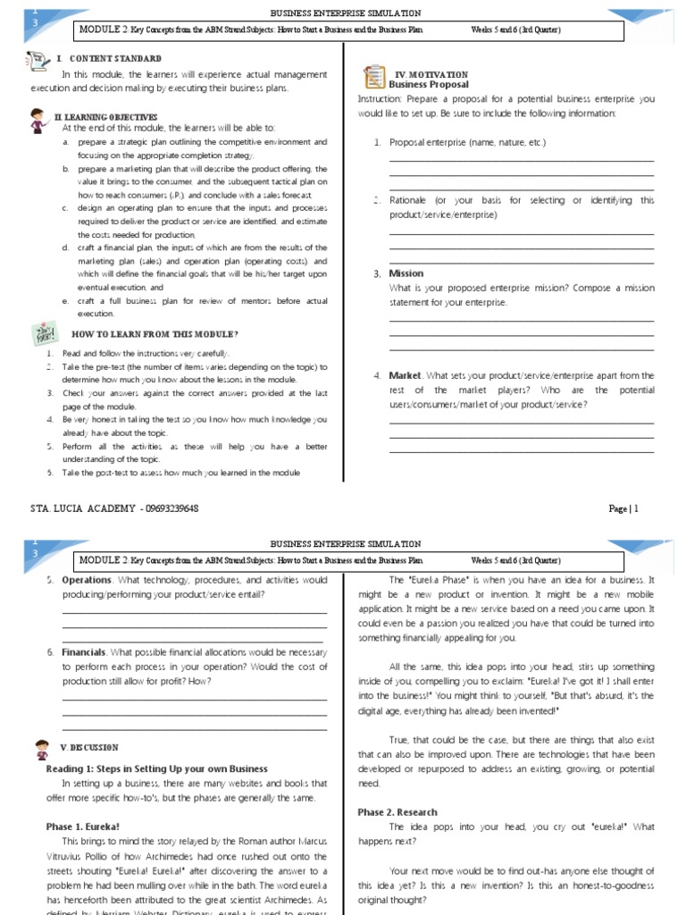Business Enterprise Simulation Module 2 | PDF | Strategic Management ...