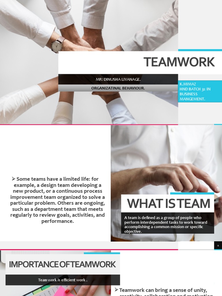 TEAMWORK | PDF | Psychology | Business