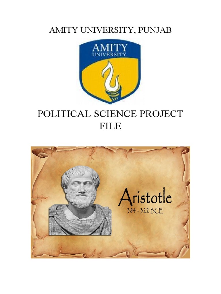 Political Science Project File: Amity University, Punjab | PDF | Reason ...