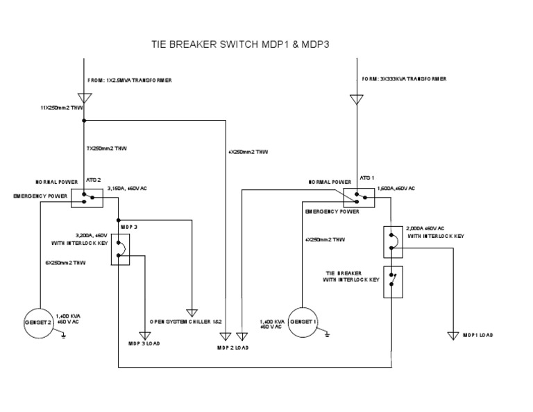 Tie Breaker Electrical Schematic Overview | PDF