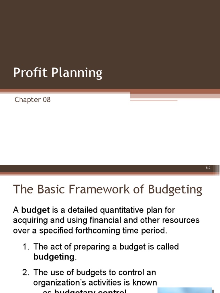 Chap 008 | PDF | Budget | Inventory