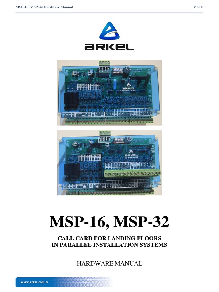 MSP-16 MSP-32 Hardware Manual.V110.en | PDF | Electrical Engineering | Manufactured Goods